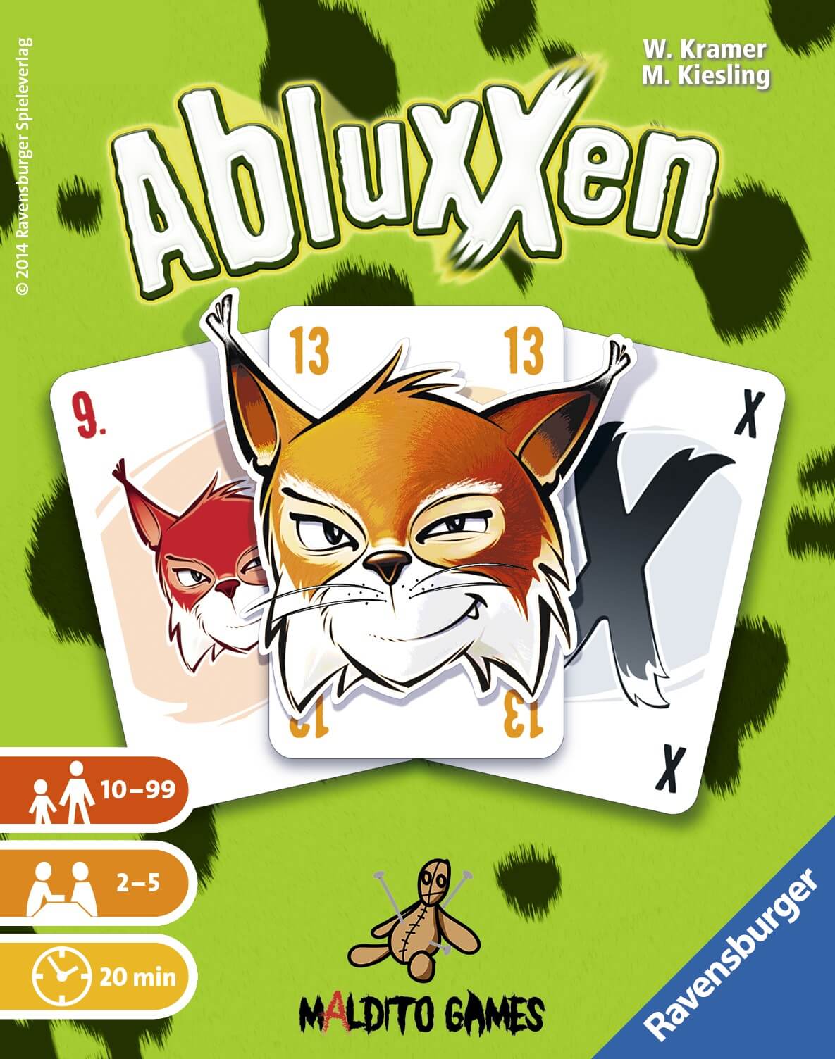 Abluxxen - Juego de cartas familiar rápido y divertido +10 años - De 2 a 5 jugadores